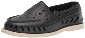 sperry men's authentic original float boat shoe, black, 11