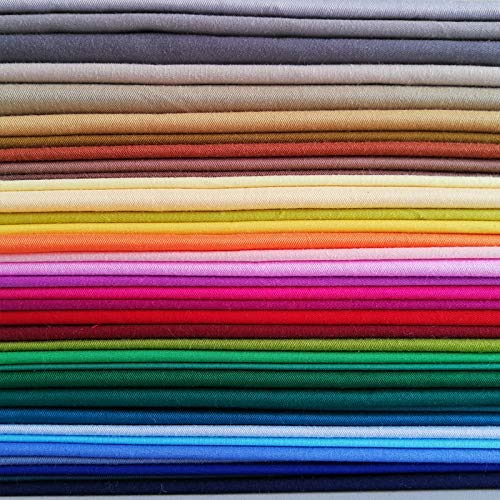 50 PCS 8" x 8" Precut Multi-Colors Cotton Fabric Squares Fabric Bundles for Sewing & Quilting Beginners