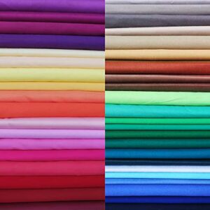 50 PCS 8" x 8" Precut Multi-Colors Cotton Fabric Squares Fabric Bundles for Sewing & Quilting Beginners