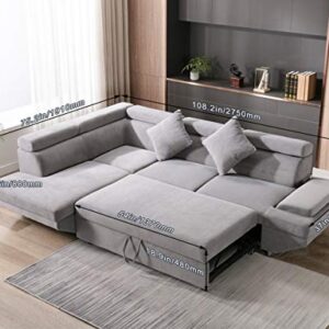 Sleeper Sofa Bed Futon Sofa Bed Sectional SofaSofas for Living Room Furniture Set Modern Sofa Set Corner Sofa Upholstered Contemporary Fabric