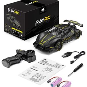 DoDoeleph RC Cars, Fast Metal Remote Control Car for Kids, 1/24 Alloy Frame Hobby Electric Racing Car Toys 2.4GHz 2X Rechargeable Batteries for Adults Boys Girls Birthday