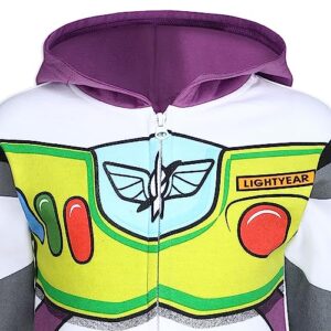 Disney Toy Story Boys’ Woody or Buzz Lightyear Zip Up Hoodie for Toddler and Little Kids – Yellow or White