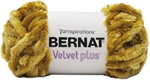 bernat yarn velvet plus mos, golden moss