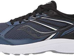 Saucony mens Cohesion 14 Road Running Shoe, Blue/Black, 10 US