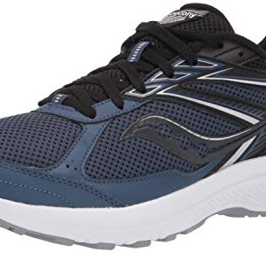 Saucony mens Cohesion 14 Road Running Shoe, Blue/Black, 10 US