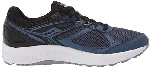 Saucony mens Cohesion 14 Road Running Shoe, Blue/Black, 10 US