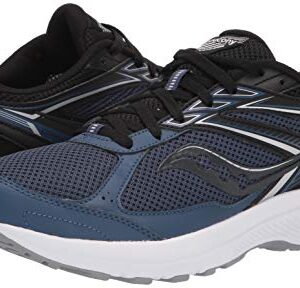 Saucony mens Cohesion 14 Road Running Shoe, Blue/Black, 10 US