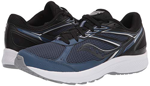 Saucony mens Cohesion 14 Road Running Shoe, Blue/Black, 10 US