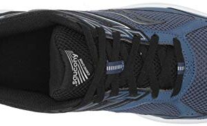 Saucony mens Cohesion 14 Road Running Shoe, Blue/Black, 10 US