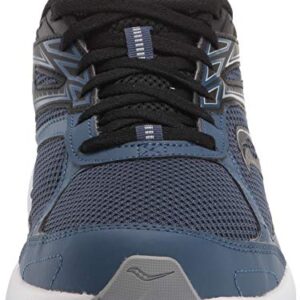 Saucony mens Cohesion 14 Road Running Shoe, Blue/Black, 10 US