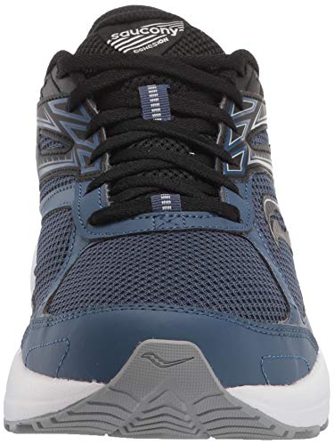 Saucony mens Cohesion 14 Road Running Shoe, Blue/Black, 10 US