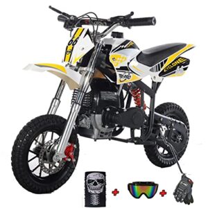 x-pro cyclone 40cc kids dirt bike mini pit bike dirt bikes motorcycle gas power bike off road(black)