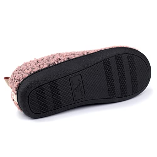 RockDove Women's Nomad Slipper with Memory Foam, Size 8-9 US Women, Pink Crepe