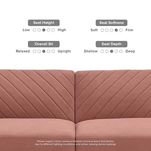 mopio Chloe Futon Sofa Bed, Convertible Sleeper Sofa with Tapered Wood Legs, 77.5" W, Small Splitback Sofa for Living Room, Twin