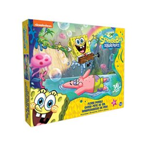 spongebob squarepants - kids floor puzzle. educational gifts for boys and girls. colorful pieces fit together perfectly. great birthday gift for boys, and girls