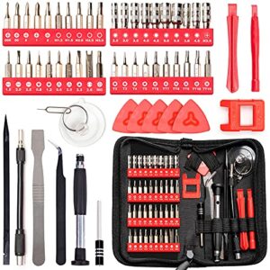 sharden precision screwdriver set 56 in 1 magnetic driver kit professional electronics repair tool kit with portable bag for iphone, smartphone, ipad, pc, computer, laptop, tablet, game console, watch