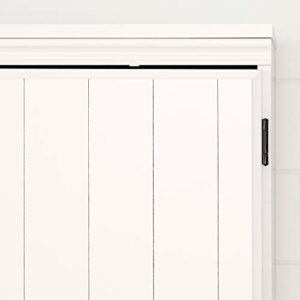 South Shore Farnel 2-Door Storage Cabinet-Pure White, Tall with 4