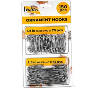 150 pack christmas ornament hooks – great xmas ornament hangers for christmas tree decoration (silver)