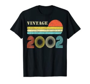 vintage 2002 funny 18 years old boys and girls 18th birthday t-shirt