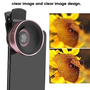 2 in 1 Phone Lens Professional, 0.45X Super Wide Angle and Macro Lens Clip-On Cell Phone Lenses Compatible with Android Mobile Phones/Tablets/Camera