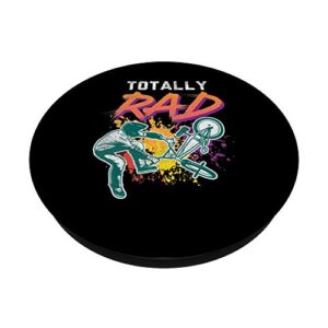 Totally Rad 80s Bmx Bike Vintage Racing Biking Cycling Gift PopSockets Grip and Stand for Phones and Tablets