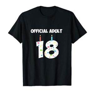 18th Birthday Official Adult 18 Years Old T-Shirt