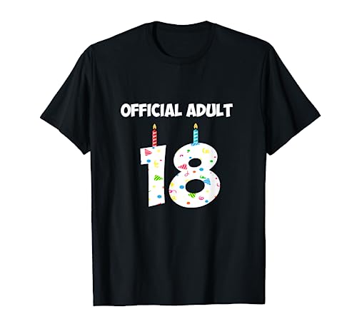 18th Birthday Official Adult 18 Years Old T-Shirt