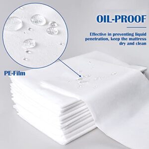 Disposable Bed Sheets Bed Cover for SPA Tattoo Massage Table Hotels 31" x 78" Non Woven Fabric White 20Pcs