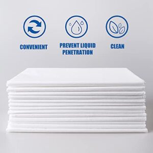 Disposable Bed Sheets Bed Cover for SPA Tattoo Massage Table Hotels 31" x 78" Non Woven Fabric White 20Pcs