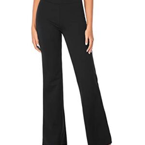 Tapata Women's 32'' High Waist Stretchy Bootcut Dress Pants Tall, Petite, Regular for Office Business Casual Black,S