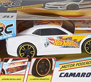 Hot Wheels RC White Zl1 Camaro, Full-Function Remote-Control Toy Car, High-Performance Engine, 2.4 Ghz with Range of 65Ft