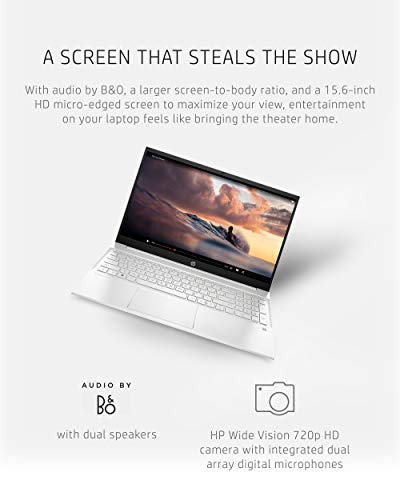 HP Pavilion 15 Laptop, AMD Ryzen 5 4500U Processor, 8 GB RAM, 512 GB SSD Storage, 15.6-inch HD Touchscreen, Windows 10 Home, Micro-Edge Display, Backlit Keyboard (15-eh0010nr, 2020)