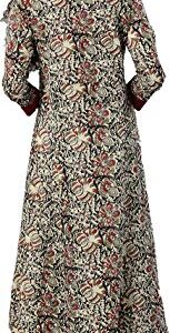 Rayon Angrakha Style Printed Indian Kurtis for Women (as1, alpha, x_s, regular, regular, Maroon)