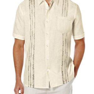 COOFANDY Men's Casual Cotton Beach Button Down Dress Shirt Summer Linen T-Shirt