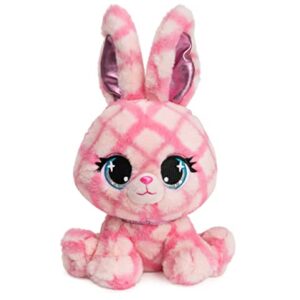 GUND P.Lushes Designer Fashion Pets Trixie Karrats Premium Bunny Stuffed Animal, Pink and Purple, 6”