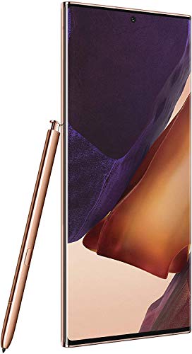 Samsung Galaxy Note20 Ultra (N986B-DS), 5G, International Version (No US Warranty), 256GB 12GB RAM, Mystic Bronze - GSM Unlocked