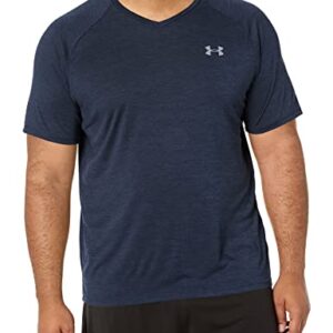 Under Armour Men's Tech 2.0 V-Neck Short-Sleeve T-Shirt , Academy Blue (408)/Steel , 4X-Large Tall