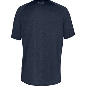 Under Armour Men's Tech 2.0 V-Neck Short-Sleeve T-Shirt , Academy Blue (408)/Steel , 4X-Large Tall