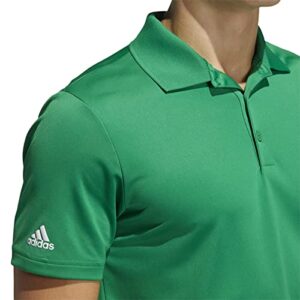 adidas Golf Men's Performance Primegreen Polo Shirt, Green, Large