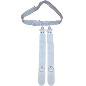 public sports flag football belt - 2 flags - single (white)