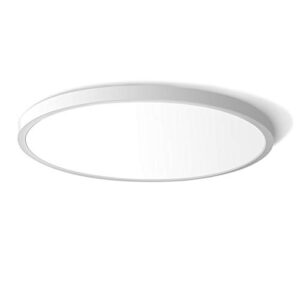 led flush mount ceiling light fixture, 5000k daylight white 24w(240w equivalent) 12 inch flat modern ceiling lighting, 3200lm ceiling lamp for bathroom porch, kitchen, bedroom, living room, hallway