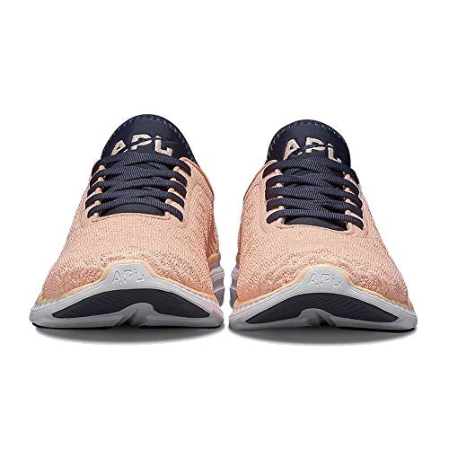 APL: Athletic Propulsion Labs Women's Techloom Phantom Sneakers, Peach/Midnight/White, 7