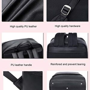 PAOIXEEL Lightweight Soft PU Leather Fashion Backpack Purse for Women, Anti-theft Travel Bag