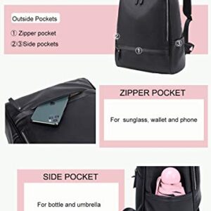 PAOIXEEL Lightweight Soft PU Leather Fashion Backpack Purse for Women, Anti-theft Travel Bag