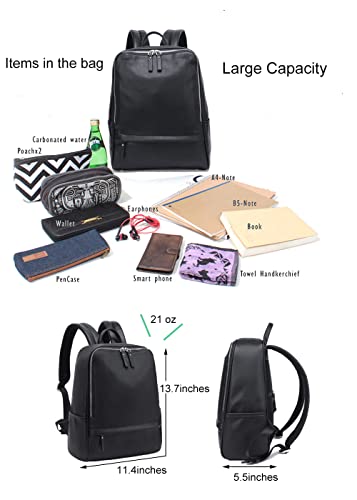 PAOIXEEL Lightweight Soft PU Leather Fashion Backpack Purse for Women, Anti-theft Travel Bag