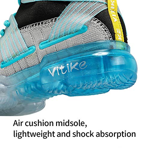 VITUOFLY Kids Basketball Shoes Boys Air Cushion Sneakers Girls Mid Top School Training Shoes Non-Slip Outdoor Sports Shoes Comfortable Boys Running Shoes Durable Little Kid/Big Kid