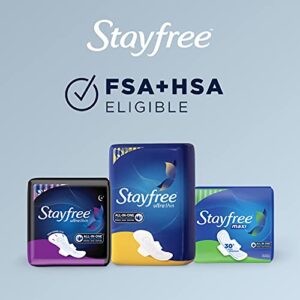 Stayfree Maxi Pads for Women, Super - 66 Count with Stayfree Maxi Overnight Pads with Wings for Women 28 Counts