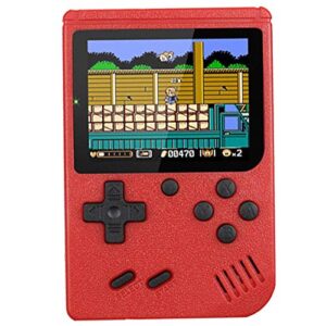 rfiotasy retro game machine handheld game console with 400 classical fc game console support for connecting tv gift birthday for kids and adult (zj-red)