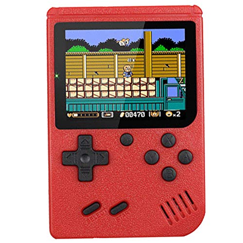 RFiotasy Retro Game Machine Handheld Game Console with 400 Classical FC Game Console Support for Connecting TV Gift Birthday for Kids and Adult (ZJ-red)