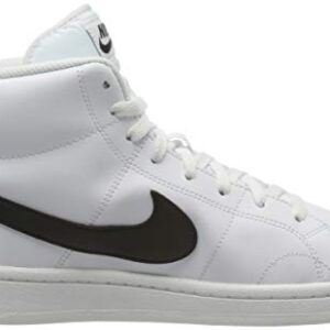 NIKE Men's Court Royale 2 MID Running Shoe, White Black White Onyx, 14 Narrow